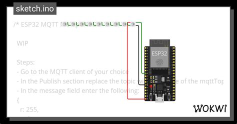 esp32 mqtt multiple leds wokwi esp32 stm32 arduino simulator