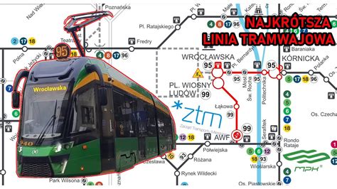 LINIE 99 i 95 ZTM POZnan NAJKRÓTSZA linia tramwajowa w POLSCE