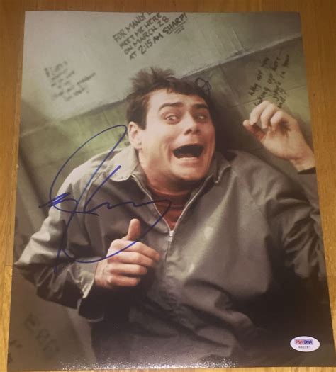 Jim Carrey Signed Autograph Dumb Dumber Bathroom X Photo Psa