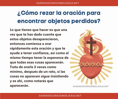 Oracion De Objetos Perdidos Al Sagrado Coraz N De Jes S