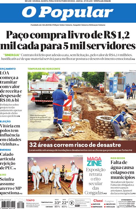 O Popular 10 out 2024 Jornais e Revistas SAPO pt Última hora e