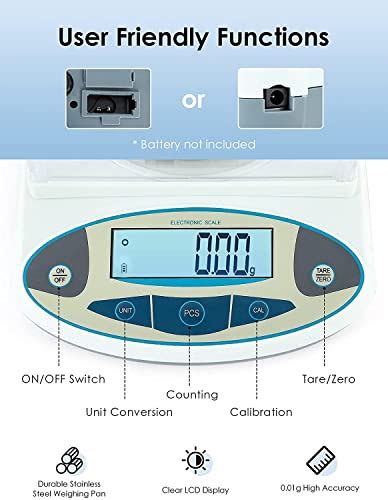 CGOLDENWALL Precision Lab Scale 3000g X 0 01g Digital Analytical
