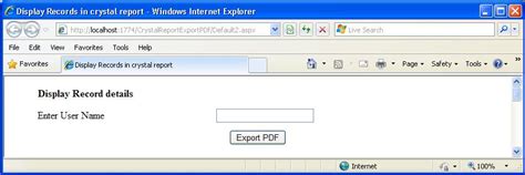 how to export crystal report as pdf through c code