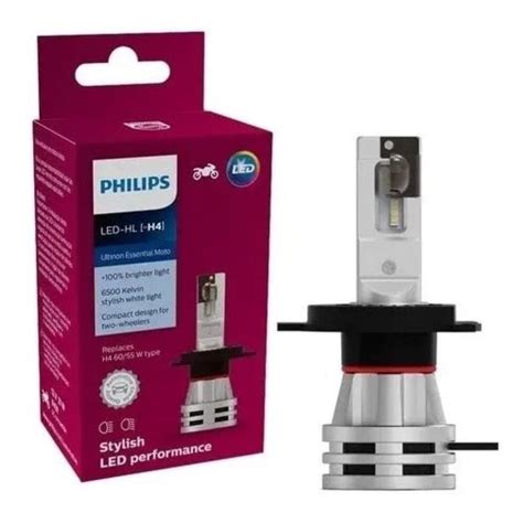 Lampada Farol Led Moto H4 6500k Flash 06 Super Branca Stallion Casas