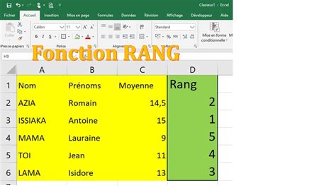 Comment Utiliser Efficacement La Fonction RANG YouTube