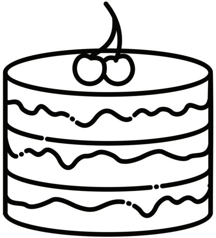 Desenho De Bolo De Chocolate Para Colorir Desenhos Para Colorir E