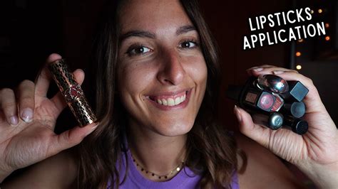 RILASSATI MENTRE PROVO I MIEI ROSSETTI LIPSTICK APPLICATION ASMR
