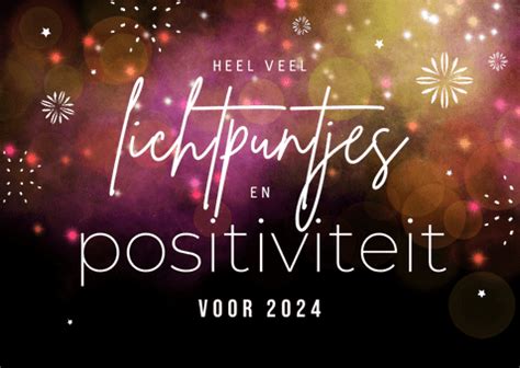 Kerstkaart Lichtpuntjes Positiviteit Kaartje Go
