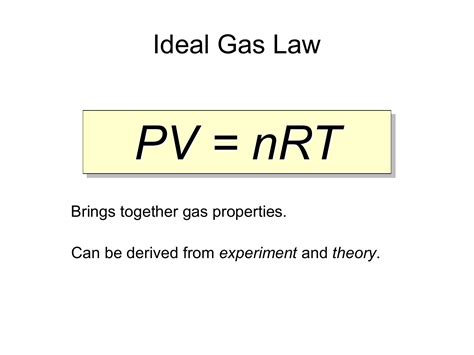 Ideal Gas Law Chemistry