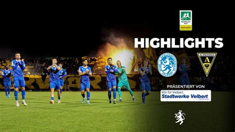 SSVg Velbert 02 Vs TSV Alemannia Aachen Highlights Tore