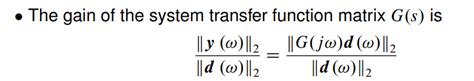 why in mimo system gain doesn t depend on the input r controltheory