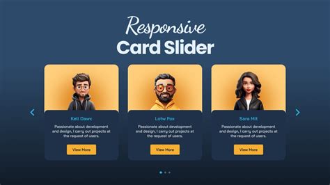 Responsive Card Slider Using HTML CSS JavaScript Swiper Js YouTube