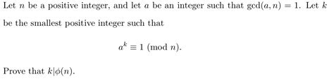 solved let n be a positive integer and let a be an integer