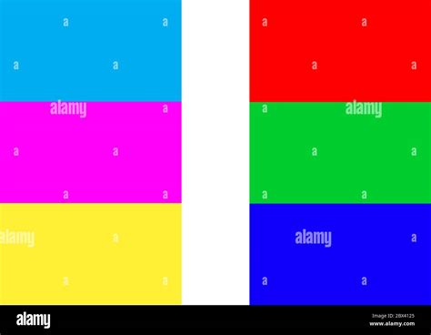 Cmyk Vs Rgb Color Model Concept Illustration Vector Infographic For
