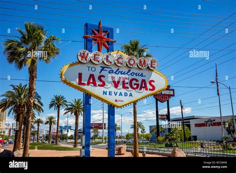 Las Vegas Nevada Usa May Welcome To Fabulous Las Vegas Sign
