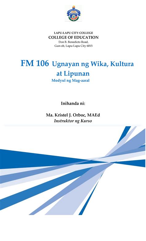 Sanaysay Tungkol Sa Ugnayan Ng Wikang Filipino Sa Kultura At Lipunan