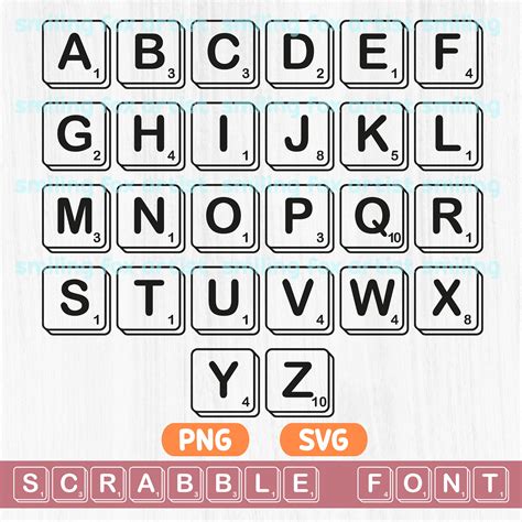 SCRABBLE Svg Png Scrabble Font Scrabble Letters Scrabble Alphabet