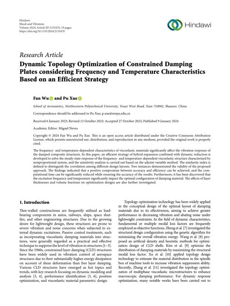 pdf dynamic topology optimization of constrained damping plates considering frequency and