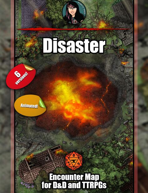 Disaster Battle Map With Foundry VTT Support Animated WEBM