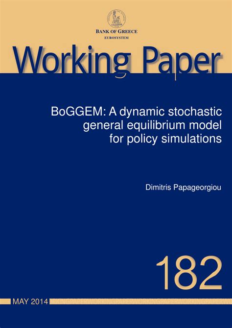 pdf boggem a dynamic stochastic general equilibrium model for policy simulations