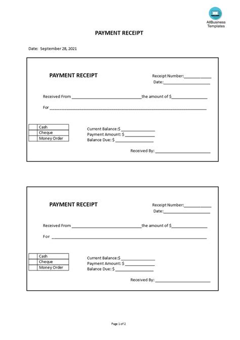 How Do You Write A Payment Receipt Is A Receipt Proof Of Payment