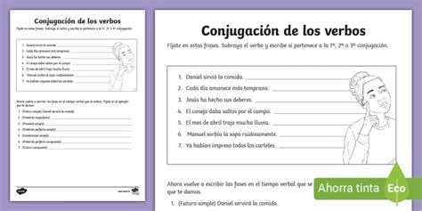Ficha De Actividad Por Niveles Conjugaci N De Los Verbos