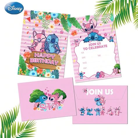 Disney 12 Sets Tarjetas De Invitación De Fiesta De Cumpleaños Con