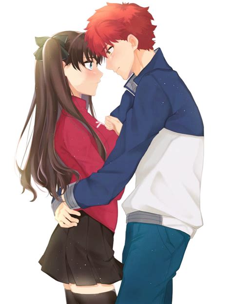 Tohsaka Rin And Emiya Shirou Fate And 1 More Drawn By Toutou Fufu0o