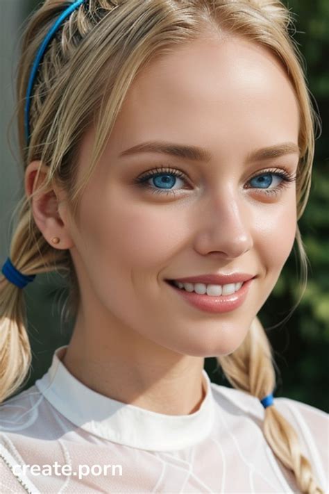 Blue Eyes Close Up Blonde Hair Ai Porn