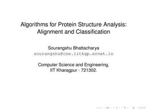 PDF Algorithms For Protein Structure Analysis Alignment And Cse