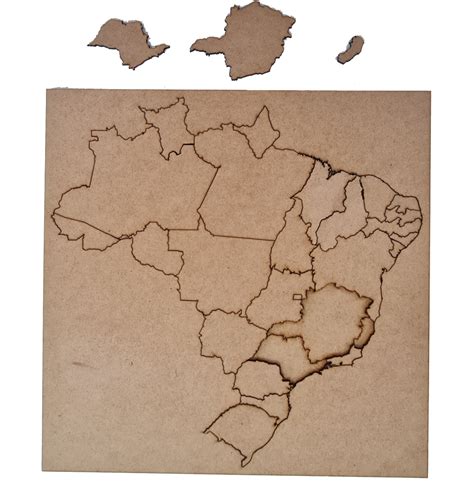 Quebra Cabe A Mapa Do Brasil Lasermax
