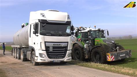 Gülle fahren 2024 Fendt 942 Vario Traktor Samson Güllewagen Düngung