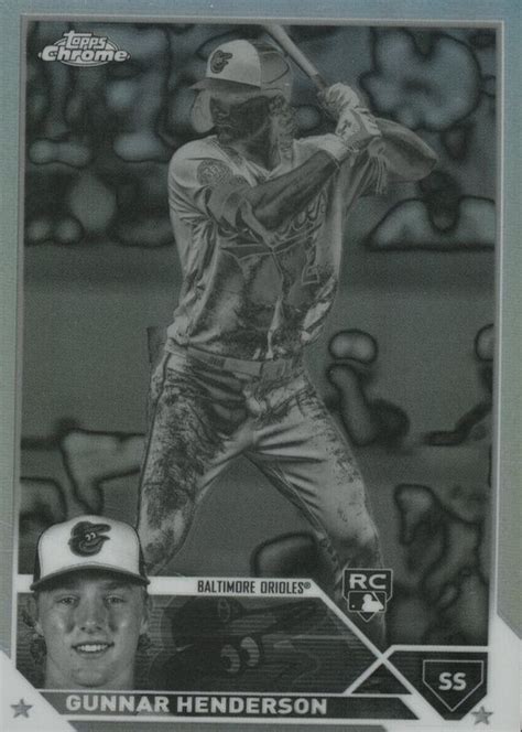 Gunnar Henderson Topps Chrome Negative Refractor Price Guide
