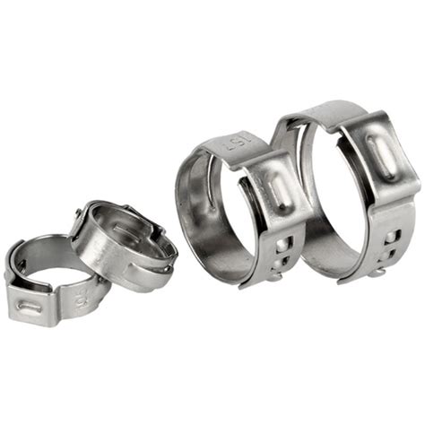 304 Stainless Steel 1 Ear Hose Clamp Single Ear Stepless Clamps