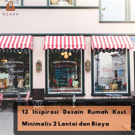 Inspirasi Desain Rumah Kost Minimalis Lantai Dan Biaya Ocasa Co Id