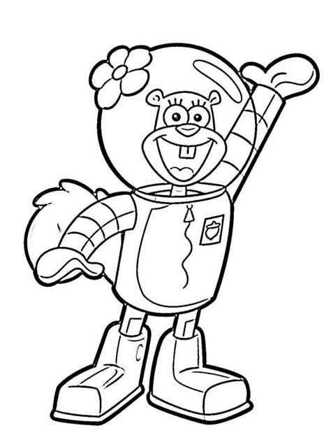 Sandy Cheeks From Spongebob Squarepants F Rbung Seite Kostenlose