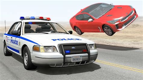 Crazy Police Chases Beamng Drive Crashes Youtube