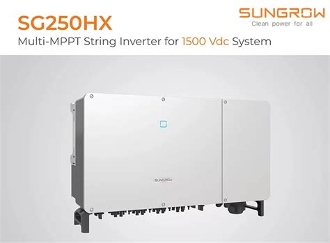 Sungrow Sg250hx On Grid Multi Mppt String Solar Inverter 250kw Sungrow