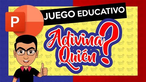 Adivina Quién en PowerPoint con 2 modos de juego Plantilla editable