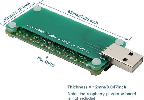 Raspberry Pi Zero W Usb A Addon Board Bol