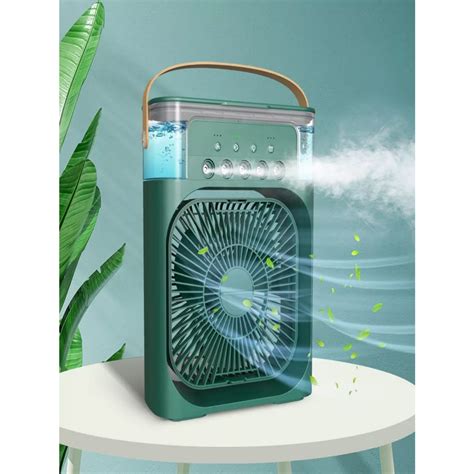 Refrigerador De Ar Ventilador Umidificador Portátil Led