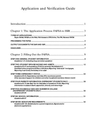 Fillable Online Ifap Ed Application And Verification Guide Ifap Ed
