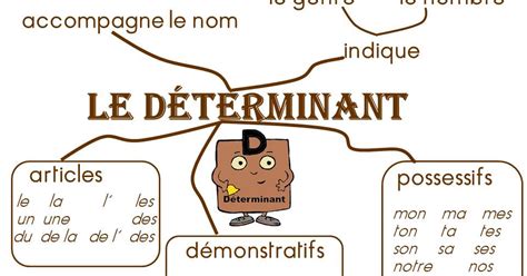 Ecole du Tambour Grammaire G9 Les déterminants