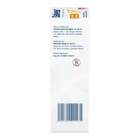 Jarabe Dalvear SF 150 mg 80 mg 100 ml infantil sabor miel lima limón