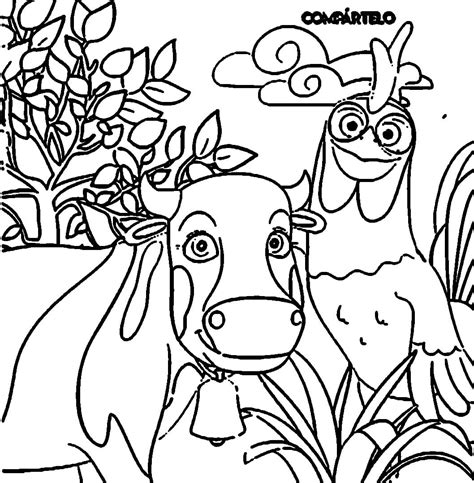 Dibujos De La Granja De Zen N Imprimible Para Ni Os Para Colorear Para