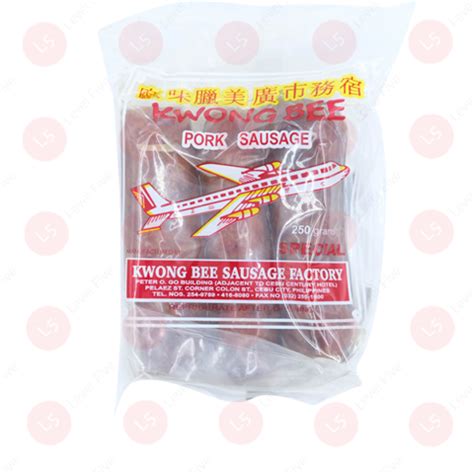 Kwong Bee Pork Sausage 250g Level Five