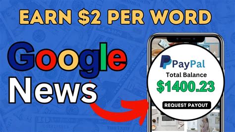 Earn Per Word Per Day Using Google News Free To Make Money