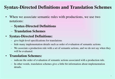 Ppt Syntax Directed Translation Powerpoint Presentation Free