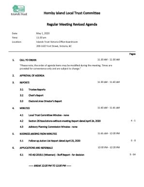 Fillable Online Islandstrust Bc Lasqueti Island Local Trust Committee