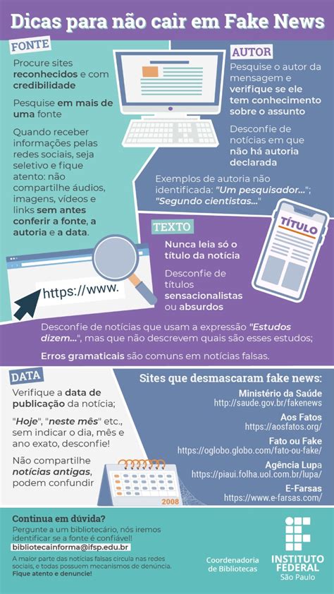 IFSP realiza atividades de combate às fake news IFSP Portal